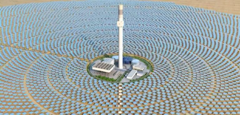Ultra-large Molten Salt Tower Solar Thermal Power Plant In Dunhuang ...